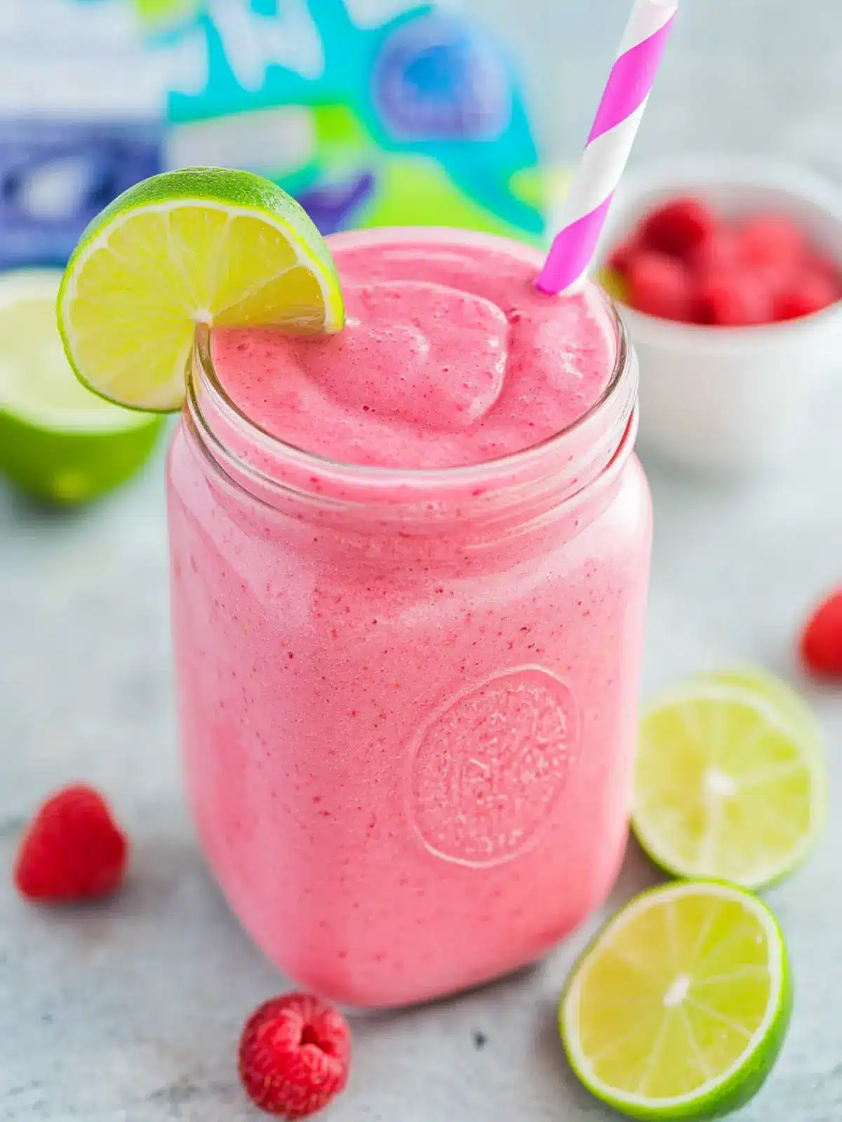 Delicious Raspberry Lime Smoothie for a Quick Healthy Boost