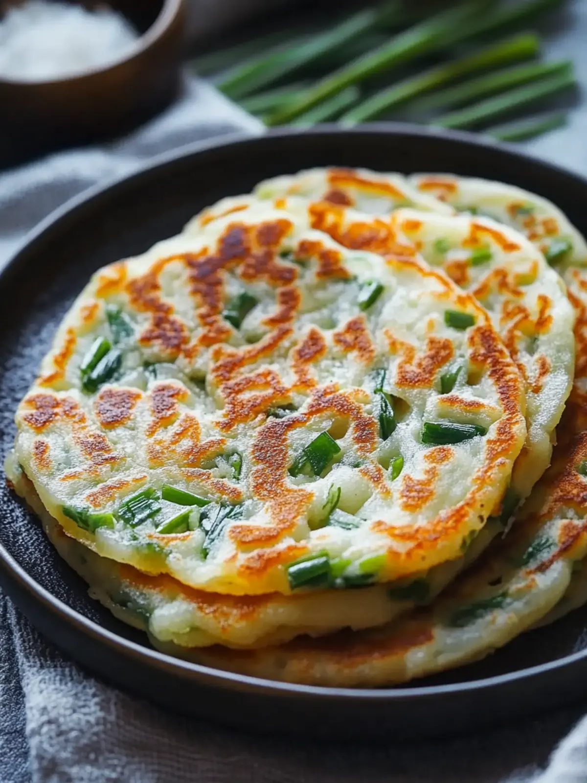 Crispy Rice Paper Scallion Pancakes for Ultimate Snack Bliss